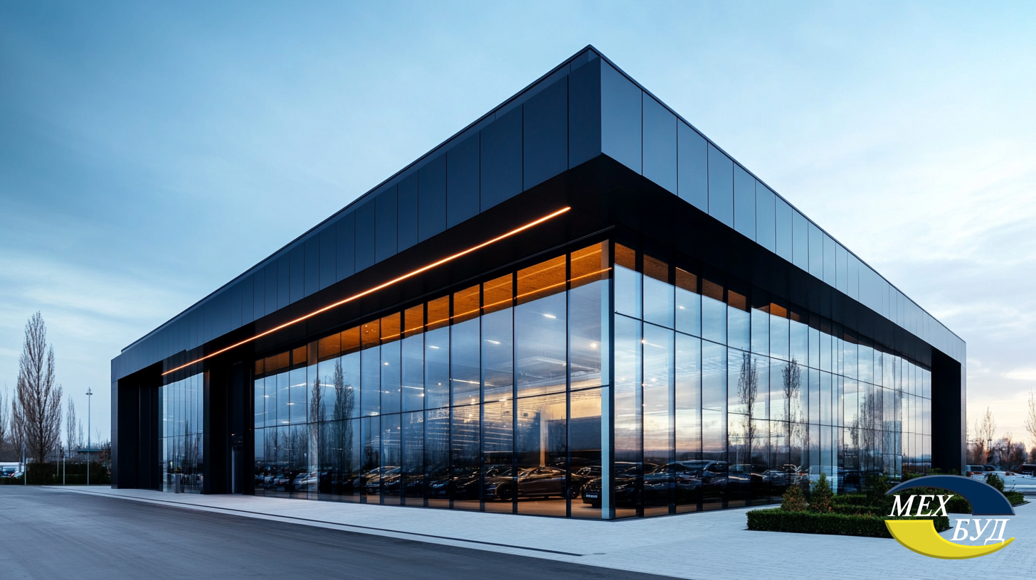 Comprehensive solution for car dealership finishing: facade, ceilings ...