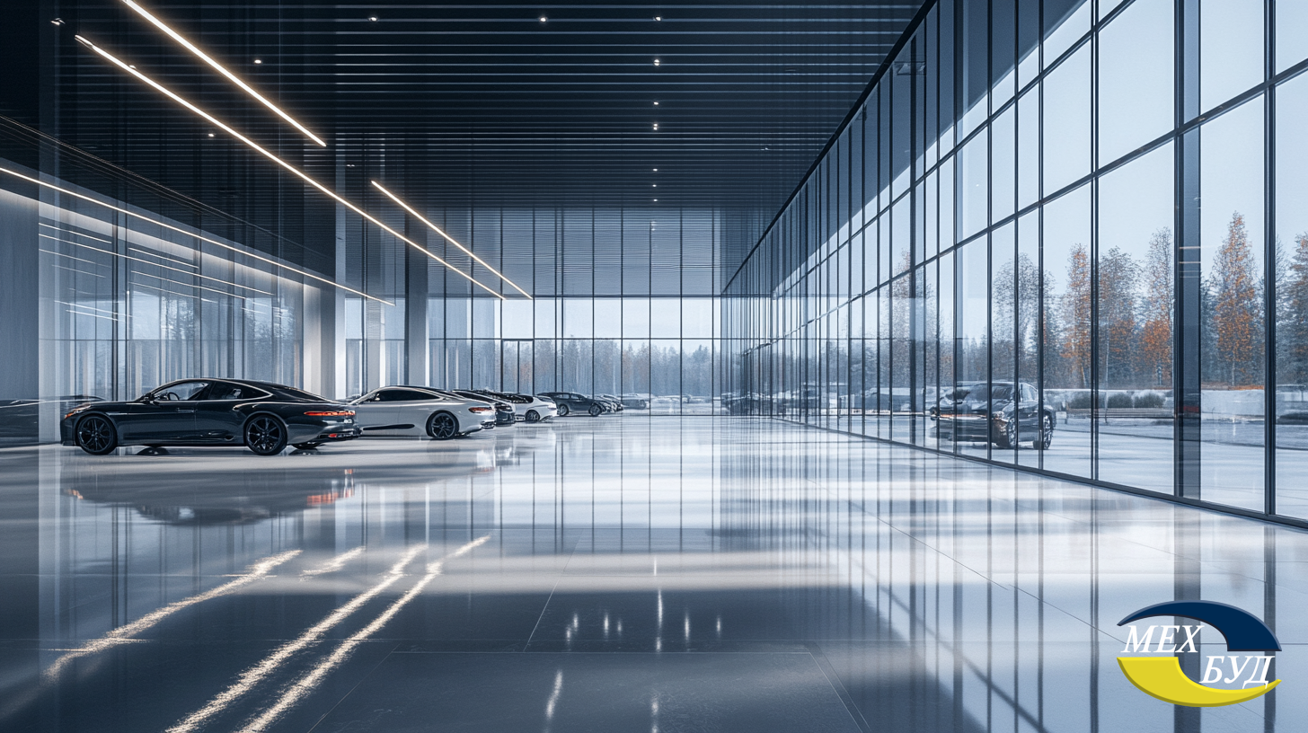 Comprehensive solution for car dealership finishing: facade, ceilings ...