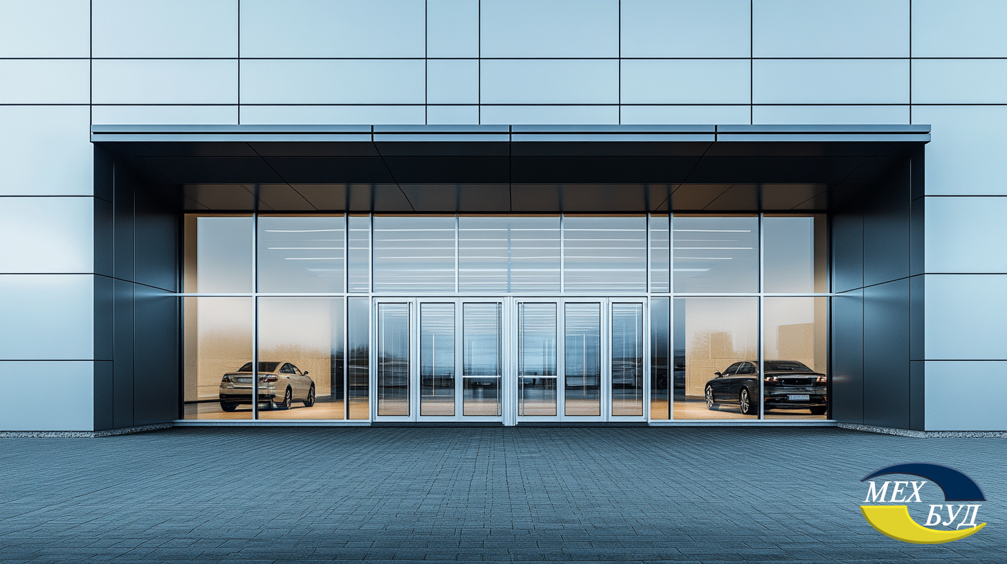 Comprehensive solution for car dealership finishing: facade, ceilings ...